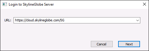 Logging In to a SkylineGlobe Server
